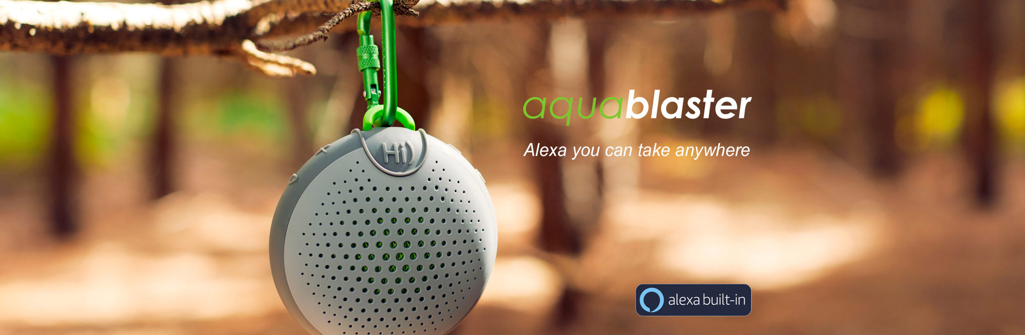 Aquablaster Alexa-Enabled Waterproof Bluetooth Speaker – BoomPodsUSA